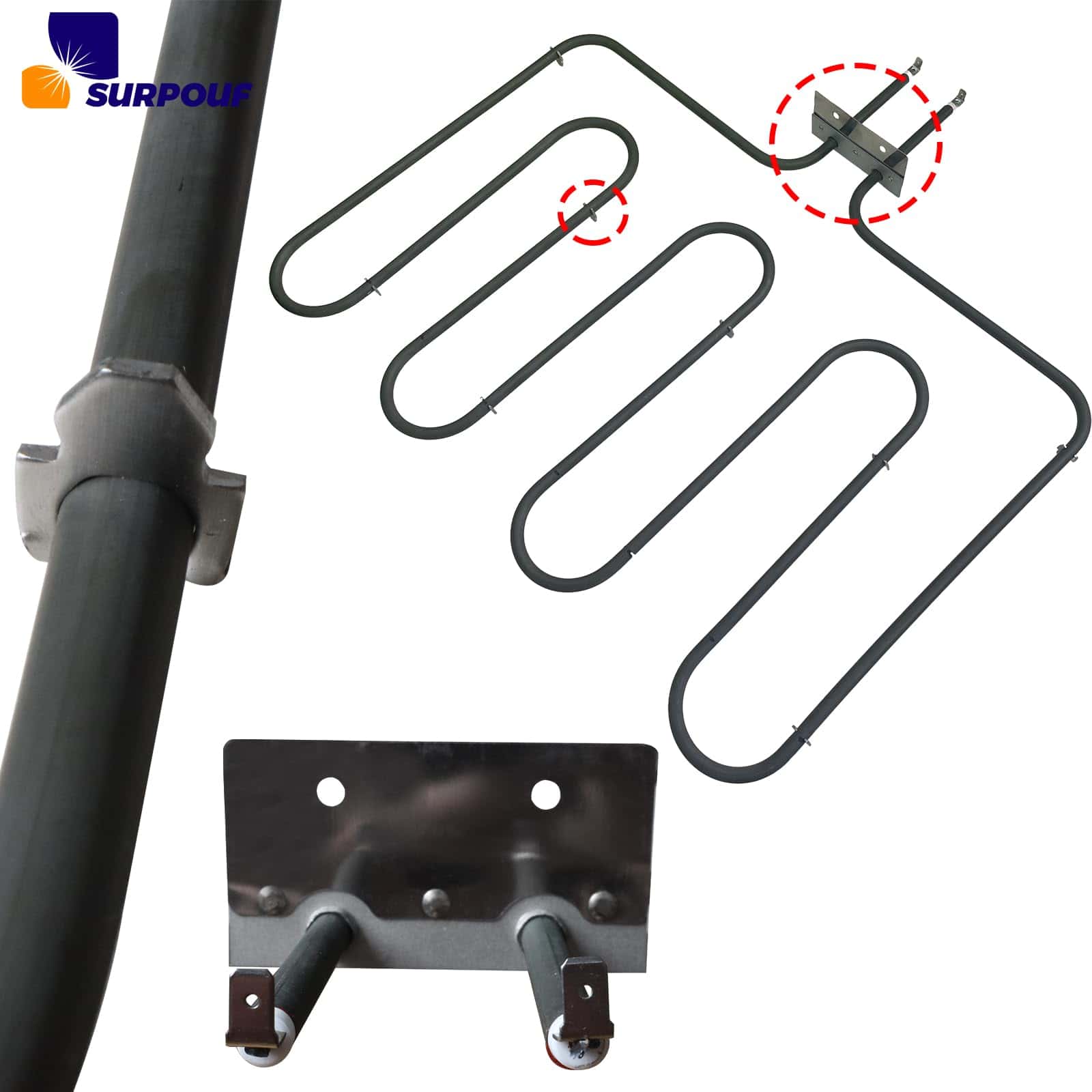 Elemento Calefactor para Horno Eléctrico a Gas 3400W – Lapson México
