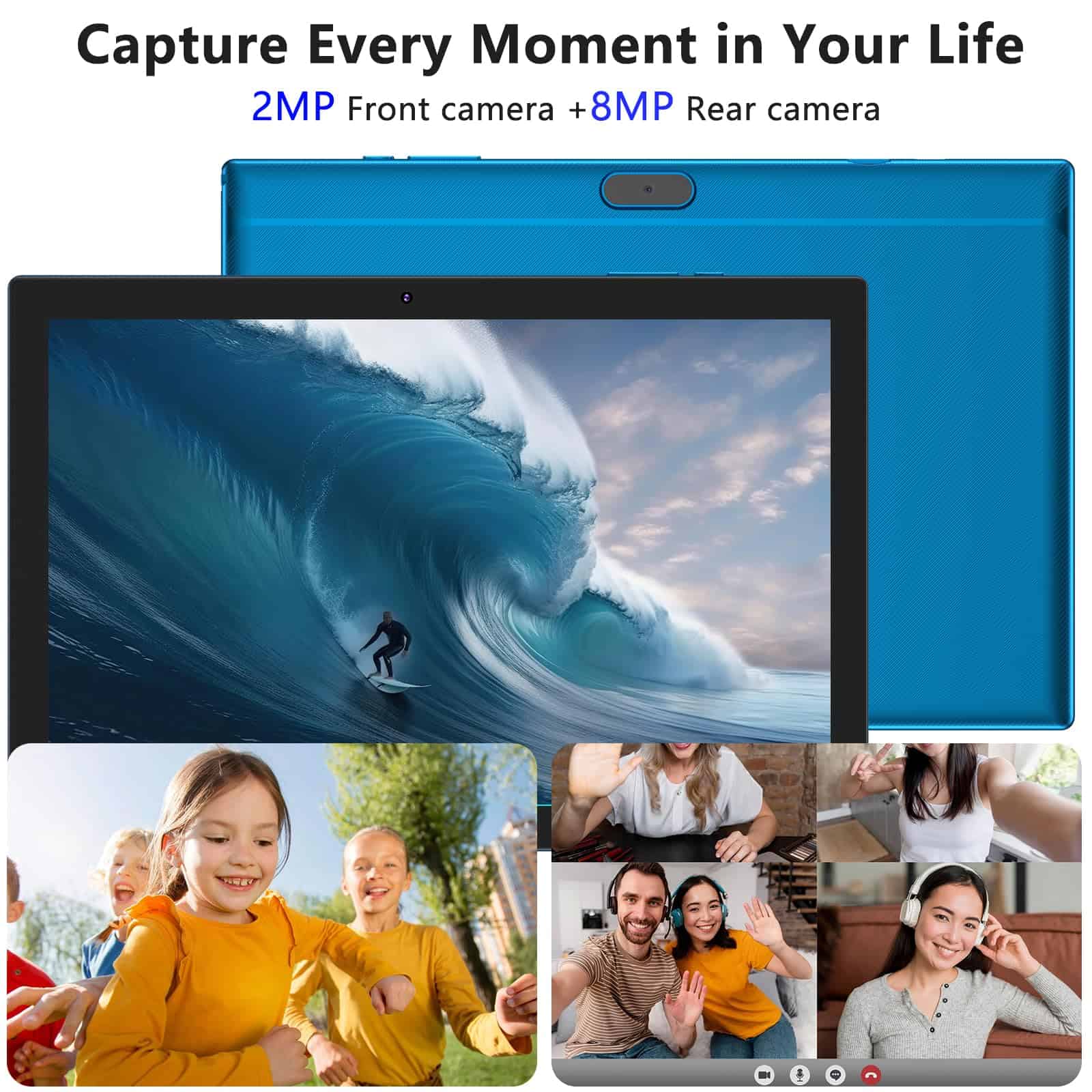 Tableta Android 15 de 10 Pulgadas, 18GB -Azul Marino – Lapson México