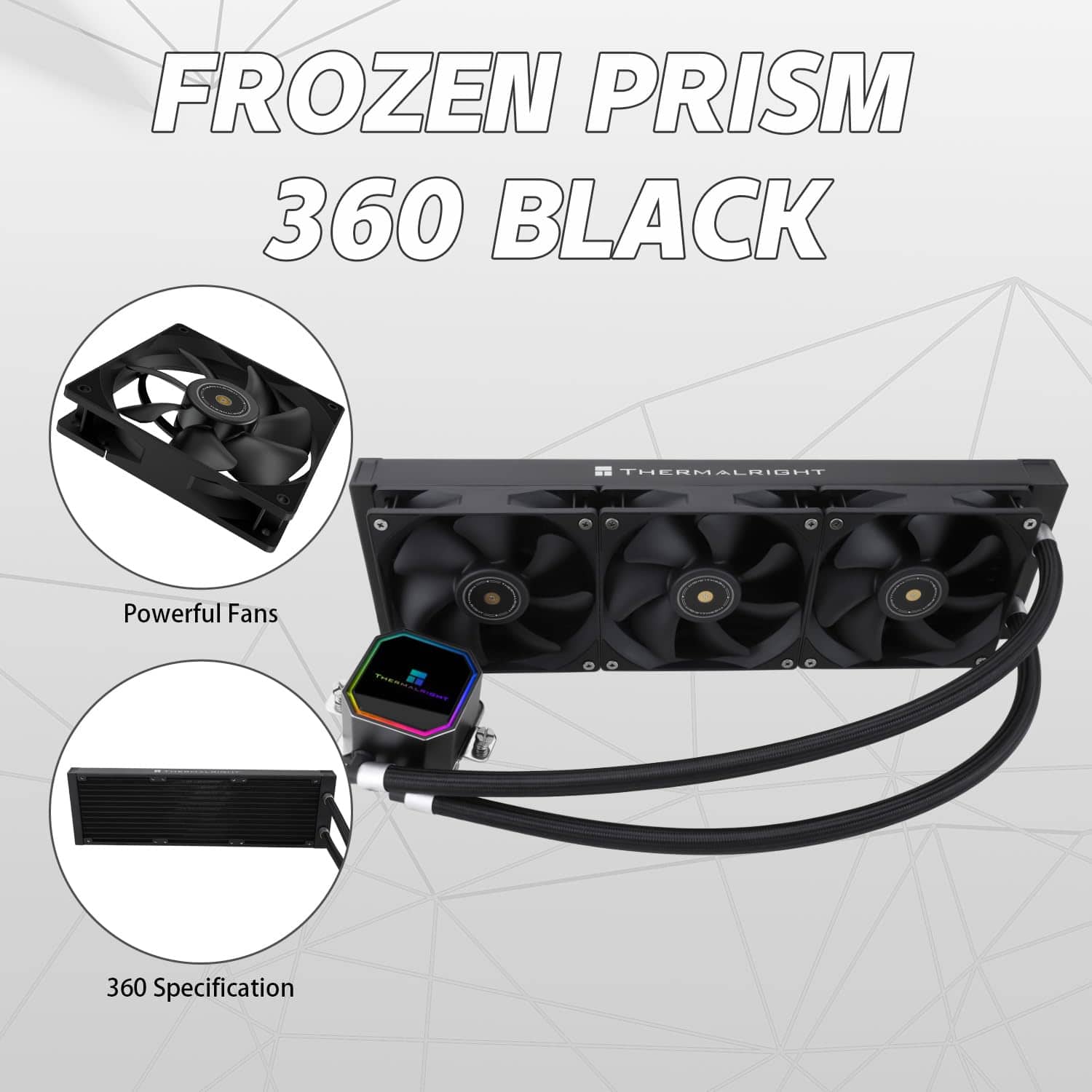 Thermalright Frozen Prism 360 Black AIO Water Cooler, – Lapson México